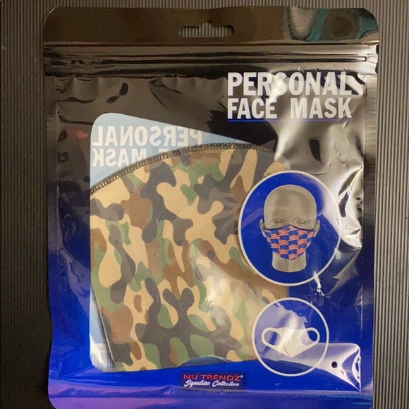 Accessories | Personal Face Mask Camouflage Adult Size | Poshmark